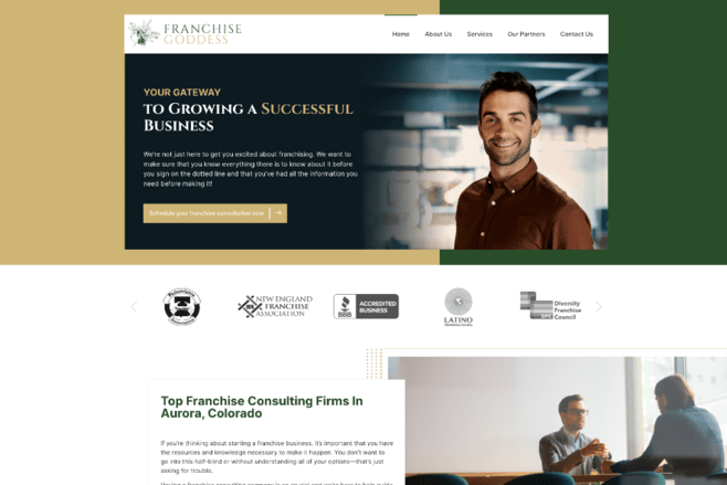 Franchise Goddess | Website Project | LeadOrigin