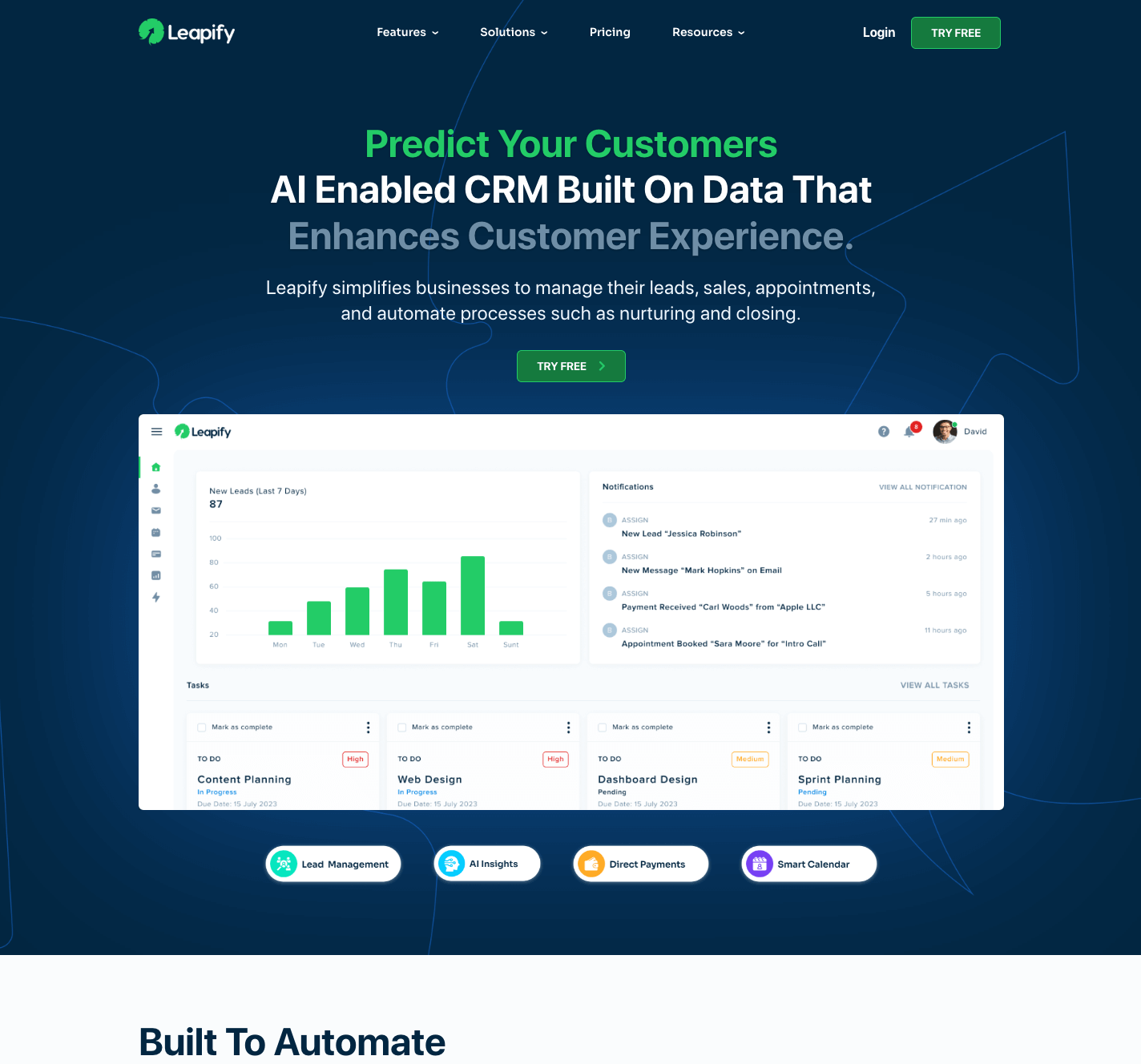 Leapify Website Project Leadorigin