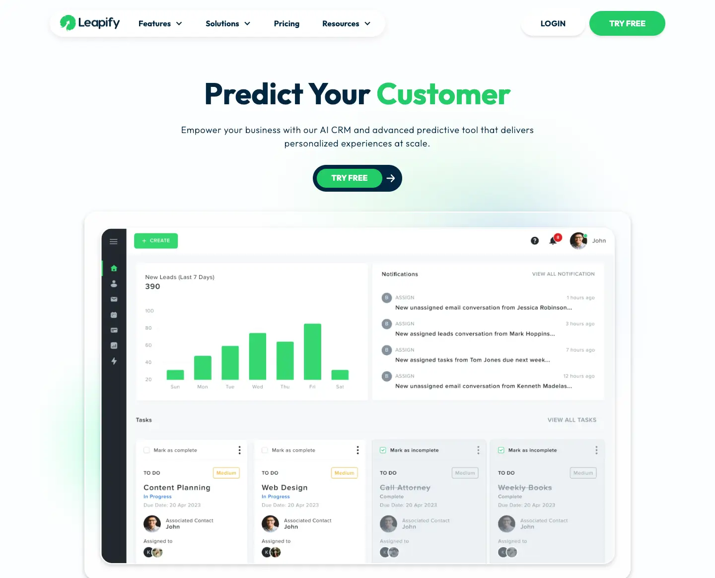Leapify Website Project Leadorigin